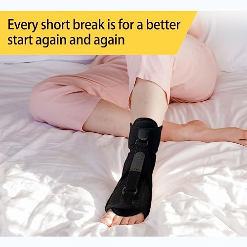 2 Pack Plantar Fasciitis Night Splint|Plantar Fasciitis Brace|Achilles Tendonitis Brace,Relieve Foot Pain Morning Foot Pain Plantar Fasciitis Achilles Tendinitis Foot Drop, Women & Men (Black)