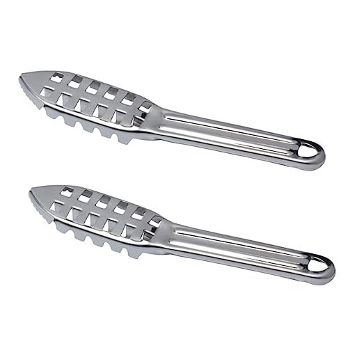 Housoutil 2pcs Power Tools Seafood Tools Fish Bone Tweezers Fish Skin Cleaner Fish Scale Scraper Remover Fish Scales Silver Daily Use Detergent Fish Scale Brush