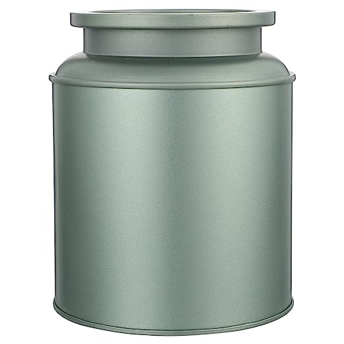 Loose Leaf Tea Tin Container Tea Canister Tea Sealing Jar Desktop Tea Container Tinplate Storage Canister Food Storage Container for Loose Tea Coffee Bean Sugar Salt (Green)