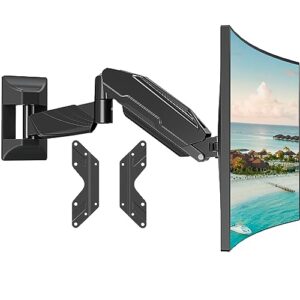 mount pro monitor wall mount for max 35 inch/26.4lbs ultrawide computer screen, premium heavy duty single monitor arm, full motion wall monitor mount with vesa extension kit, max vesa 200x200mm