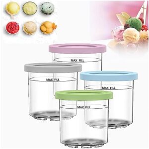 creami deluxe pints, for ninja creami deluxe pints, creami containers airtight,reusable for nc301 nc300 nc299am series ice cream maker