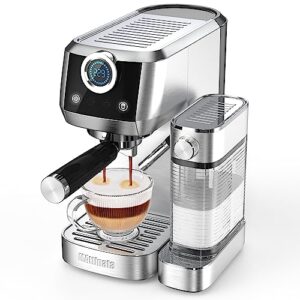 mattinata cappuccino machine and espresso machine, 20 bar stainless steel latte maker and espresso machine for home with automatic milk frothing system