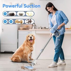 UMLo Cordless Vacuum Cleaner, 6-in-1 Lightweight Stick Vacuum with 2200 mAh Battery, Powerful Rechargeable Vacuum Cleaner, 40 Mins Max Runtime, Perfect for Hardwood Floor Carpet Pet Hair Home-N3