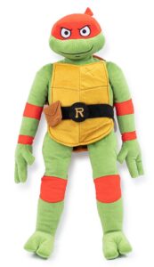 nickelodeon teenage mutant ninja turtles raphael plush pillow buddy - super soft stuffed character pillow - polyester microfiber, 26 inches