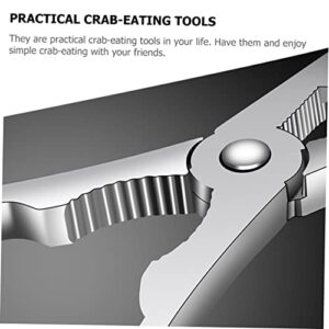 BESTonZON 5pcs Crab Eating Tool Home Tools Cocktail Kit Pooper Scooper Metal Crab Leg Opener Crackers Picks Tools Seafood Crackers Crab Leg Scissor Crab Scissor Crab Scissor Pick Lobster Nut