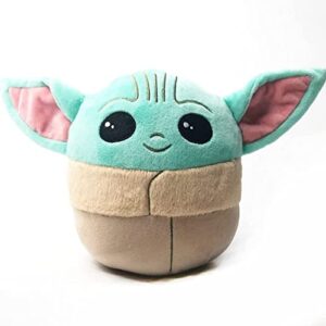 7 inch baby yoda squishmallow,baby yoda plush toys,baby yoda gifts,grogu stuffed animal cute baby pillow,soft mandalorian doll for child's company