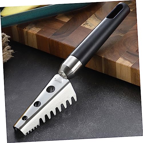 BESTonZON 2pcs Oyster Knife Fish Skin Brush Oyster Shucking Knife Oyster Opener Household Cleaner Japanese Tools Cleaning Tools Oyster Shucking Tools Open Shell Tool Seafood Shucking Tools