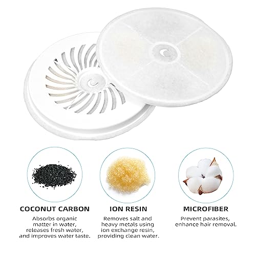 ONECUTE 10 Packs Cat Water Fountain Filter Activated Carbon and Fiber Cotton for Clean Water (10 Packs)