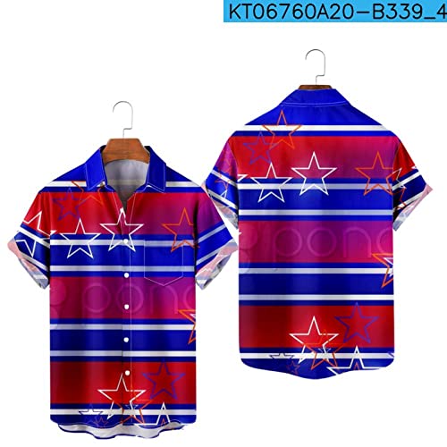 Lastesso Mens Beach Shirt Beach Clothes Mens Beach Shirt Hawaiian Shirts for Men Hawaiian Shirts for Men Red 2XL