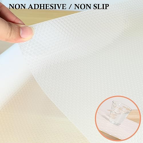 Cabinet Shelf Liner Non Slip Waterproof 12 Inch Wide X 10 Ft Drawer Shelves Liner Non Adhesive Fridge Pantry Closet Cupboard Mat Bathroom Drawer Protector