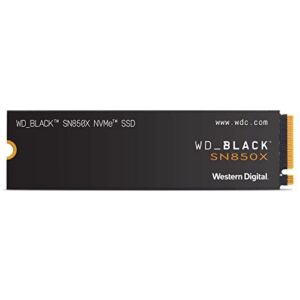 WD_BLACK 2TB SN850X NVMe Internal Gaming SSD Solid State Drive - Gen4 PCIe, M.2 2280, Up to 7,300 MB/s - WDS200T2X0E & 1TB SN770 NVMe Internal Gaming SSD Solid State Drive