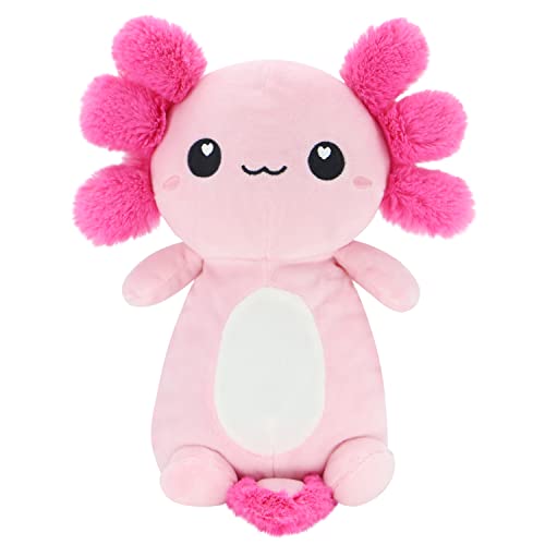 UNIMV Axolotl Plush, Cute Pink Axolotl Stuffed Animals, Kawaii Soft Plushies Pillow Toy Axolotl Plushie Gifts for Girls Kids Decor (Pink)