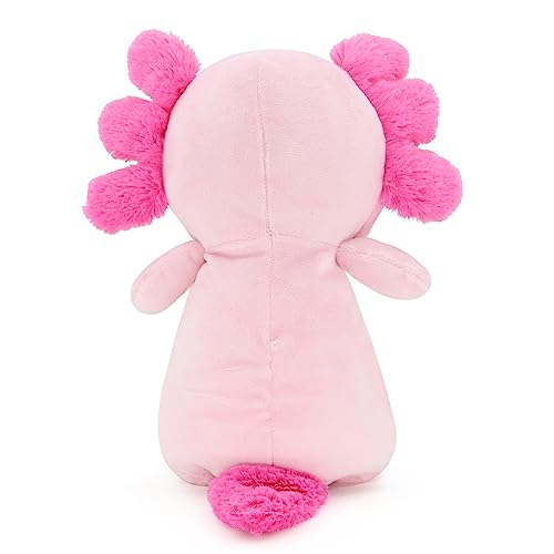 UNIMV Axolotl Plush, Cute Pink Axolotl Stuffed Animals, Kawaii Soft Plushies Pillow Toy Axolotl Plushie Gifts for Girls Kids Decor (Pink)