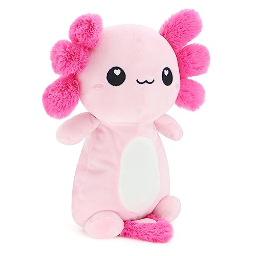 UNIMV Axolotl Plush, Cute Pink Axolotl Stuffed Animals, Kawaii Soft Plushies Pillow Toy Axolotl Plushie Gifts for Girls Kids Decor (Pink)