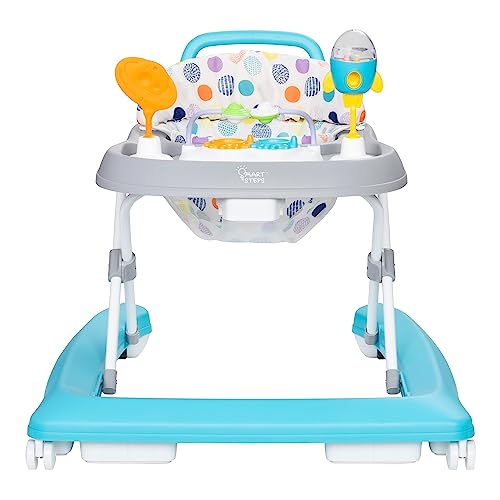 Smart Steps by Baby Trend Plus 2-in-1 Walker with Deluxe Toys, Orbits White