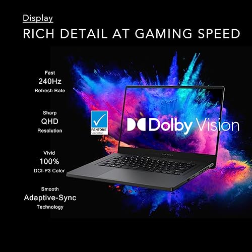 ASUS 2022 ROG Zephyrus G15 15.6" 240Hz QHD Gaming Laptop, AMD Ryzen 9 6900HS, 16GB DDR5 RAM, 1TB PCIe SSD, GeForce RTX 3080 8GB, Backlit Keyboard, HD Webcam, Win 11 Pro, Gray,32GB USB Business Card