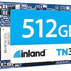 INLAND M.2 2242 512GB SSD NVMe PCIe Gen 3x4 Internal Solid State Drive 3D NAND TLC Read/Write Speed Up to 2,400/1,700 MB/s