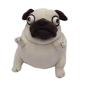 cwzy hilarious pug stuffed animal - 6" funny ugly cute pug dog plush toy, weirdo stuffed animal pug plushies for kids boys adults valentines birthdays gift