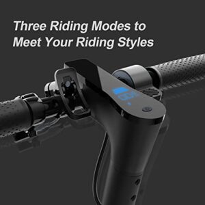 Electric Scooter 10" Solid Tires 600W Peak Motor Up to 20Miles Range and 19Mph Speed for Adults - Portable Folding Commuting Scooter with Double Braking System and App