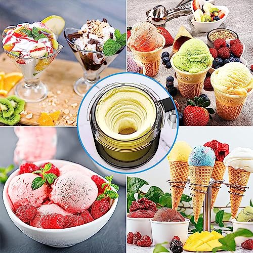 Creami Pints, for Ninja Creami Ice Cream Maker,16 OZ Ice Cream Containers for Freezer Airtight,Reusable Compatible NC301 NC300 NC299AMZ Series Ice Cream Maker