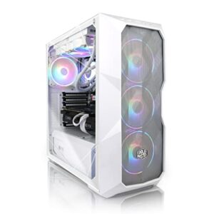 avgpc blizzard gaming computer - intel i9 11900k 8-core 3.5 ghz, rtx 3080 10gb, 32gb ddr4 3600mhz, 360mm liquid cooler, 2tb nvme m.2 ssd, td500 mesh white case, wifi/ac, windows 11