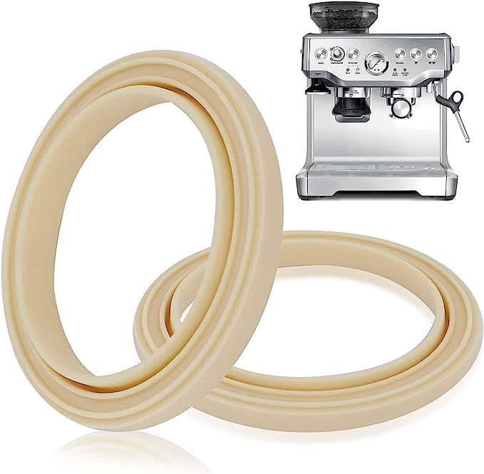 54mm Silicone Steam Ring, 2Pcs Replacement Silicone Gasket For Breville Espresso Machine 878/870/860/840/810/500/450/ Sage 500/870/875/880/810/878 Grouphead Gasket Replacement Part (2Pcs) (Silicone)