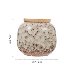 Ceramic Sealed Canister Ceramic Tea Storage Jar With Lids Tea Tins Cans Canister Food Storage Containers For Kitchen Coffee Sugar Condiment Ceramic Tea Leaf can