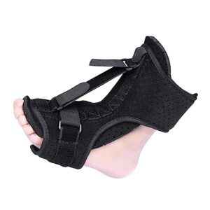 healifty 1 set night splint night sleeping foot splint elastic dorsal night splint plantar fasciitis night splint black fixed ankle brace ankle sprain support foot fracture brace foot drop