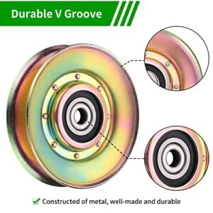 V-Idler Pulley 532127783 Replacement for Hu sqvarna Mower - V Groove Idler Pulley 139245 Compatible with Craftsman, Po Ulan, AYP Riding Mower, Replaces 127783 532139245 532106298 280-770