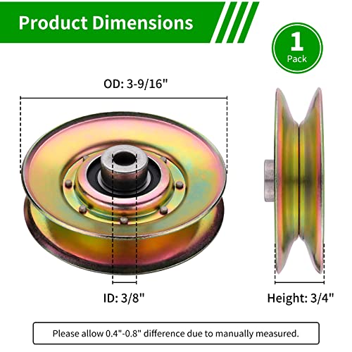 V-Idler Pulley 532127783 Replacement for Hu sqvarna Mower - V Groove Idler Pulley 139245 Compatible with Craftsman, Po Ulan, AYP Riding Mower, Replaces 127783 532139245 532106298 280-770