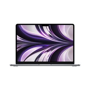 apple 2022 macbook air m2 chip (13-inch, 8gb ram, 256gb ssd storage) (qwerty english) space gray (renewed premium)