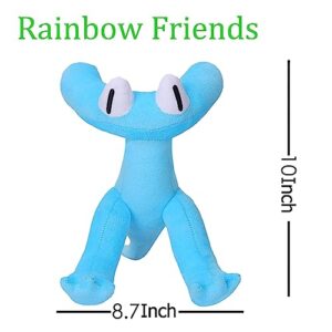 Sokmrus 3pcs Rainbow Friends Plush, Cyan Plush, Lookies Plush, Yellow Rainbow Friends Chapter 2 Plushies (3pc)