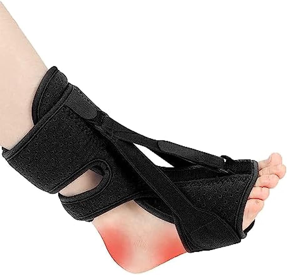 ZAGH 1Pcs Plantar Fasciitis Night Splint with Soft Memory Foam Pad Achilles Tendonitis Relief Foot Drop Heel Arch Pain Support Unisex