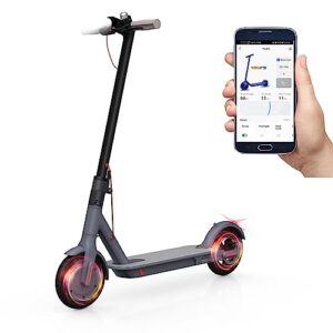 electric scooter for adult,350w commuter electric kick scooter up to 19mph & 18-21miles range folding app control commuting intelligent sport scooter for adult and teen（2023 performance upgrade）