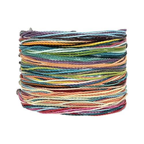 Pura Vida Bracelets Pack Friendship Bracelet Pack - Set of 10 Stackable Bracelets for Women, Handmade Bracelets & Cute Bracelets for Teen Girls, Beach Accessories for Teens - 10 String Bracelets