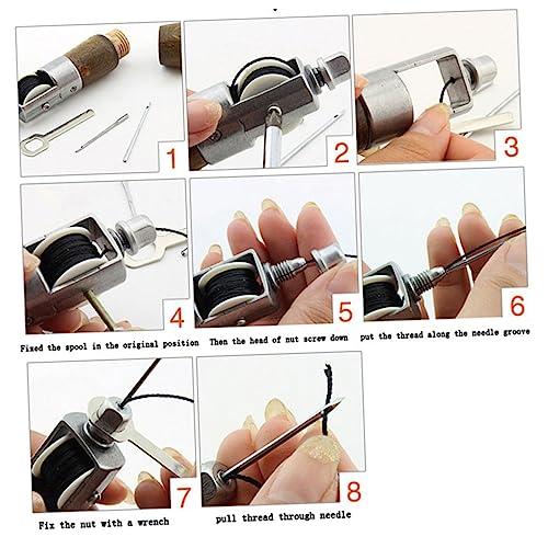 Leather Sewing Machine Home Sewing Machines Sewing Tool Sewing Machine，stitching Machine Stitching Tool Wooden Household Toolkit Leather Craft Tool