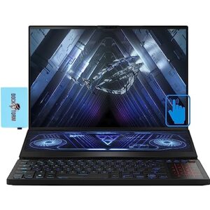 asus rog zephyrus duo 16 gx650rm-es74 gaming laptop 16" 165hz ips touchscreen wuxga (1920x1200) (amd ryzen 7 6800h, 16gb ddr5, 2x512gb pcie ssd raid 1 (512gb), geforce rtx 3060, win10pro) w/hub