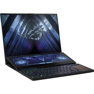 ASUS ROG Zephyrus Duo 16 GX650RM-ES74 Gaming Laptop 16" 165Hz IPS Touchscreen WUXGA (1920x1200) (AMD Ryzen 7 6800H, 16GB DDR5, 2x512GB PCIe SSD RAID 1 (512GB), GeForce RTX 3060, Win10Pro) w/Hub