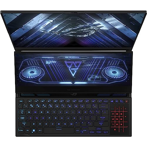 ASUS ROG Zephyrus Duo 16 GX650RM-ES74 Gaming Laptop 16" 165Hz IPS Touchscreen WUXGA (1920x1200) (AMD Ryzen 7 6800H, 16GB DDR5, 2x1TB PCIe SSD RAID 0 (2TB), GeForce RTX 3060, Win10Pro) w/Hub