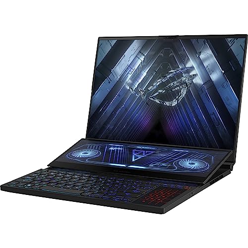 ASUS ROG Zephyrus Duo 16 GX650RM-ES74 Gaming Laptop 16" 165Hz IPS Touchscreen WUXGA (1920x1200) (AMD Ryzen 7 6800H, 16GB DDR5, 2x1TB PCIe SSD RAID 0 (2TB), GeForce RTX 3060, Win10Pro) w/Hub