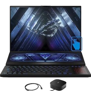 ASUS ROG Zephyrus Duo 16 Gaming & Entertainment Laptop (AMD Ryzen 7 6800H 8-Core, 64GB DDR5 4800MHz RAM, 2TB PCIe SSD, GeForce RTX 3060, 16.0" 165Hz Touch Win 10 Pro) with G2 Universal Dock