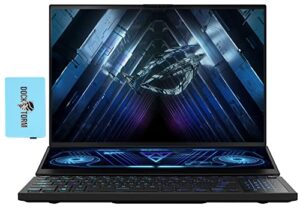 asus rog zephyrus duo 16 gx650 gx 16.0" 240hz wqxga gaming laptop (amd ryzen 9 7945hx 16-core, 32gb ddr5, 2x1tb pcie ssd raid 1, geforce rtx 4080 12gb, per key rgb kyb, win10p) w/dockztorm dock