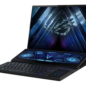 ASUS ROG Zephyrus Duo 16 GX650 GX 16.0" 240Hz WQXGA Gaming Laptop (AMD Ryzen 9 7945HX 16-Core, 32GB DDR5, 2x1TB PCIe SSD RAID 1, GeForce RTX 4080 12GB, Per Key RGB KYB, Win10P) w/Dockztorm Dock