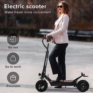 Arwibon Q30Pro Electric Scooter for Adults - 2500W Motor,52V/18AH Battery,Up to 38 MPH Range 30 Miles,440 Lbs 11" Heavy Duty Vacuum Off-Road Tire,Iscooter,Escooter