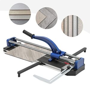 Tile Cutter 31 Inch Manual Tile Cutter with Tungsten Alloy Wheels, Ceramic Floor Tile Tile Cutting Tool, Infrared Positioning Guided Accuracy, Adjustable Measuring Ruler