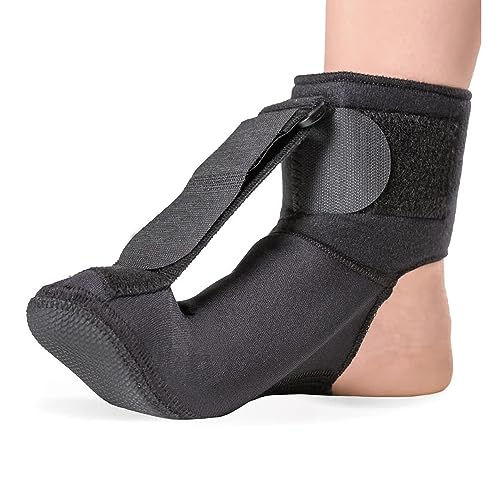 Plantar Fasciitis Night Splint Sock - Adjustable Soft Plantar Fasciitis Stretcher Brace - Achilles Tendonitis Night Splint - Plantar Fasciitis Brace for Arthritis, Ankle, and Heel Pain