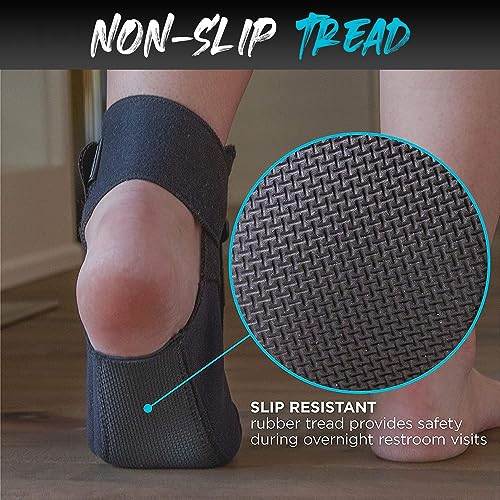 Plantar Fasciitis Night Splint Sock - Adjustable Soft Plantar Fasciitis Stretcher Brace - Achilles Tendonitis Night Splint - Plantar Fasciitis Brace for Arthritis, Ankle, and Heel Pain