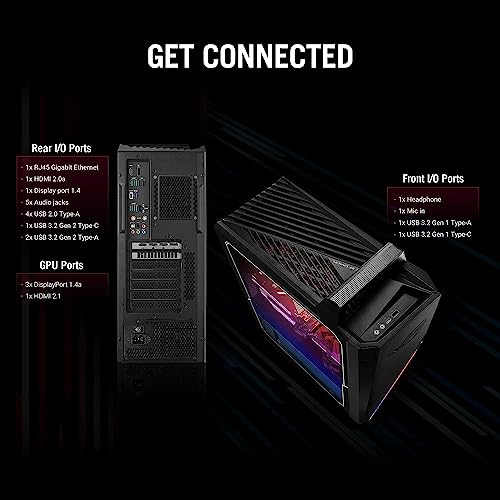 ASUS ROG Strix G15 Gaming Desktop 2023 Newest, Intel Core i7-12700F up to 4.9GHz(12 cores), NVIDIA GeForce RTX 3060 Graphics, 64GB RAM, 2TB SSD, Wi-Fi 6, Bluetooth, Windows 11 Home