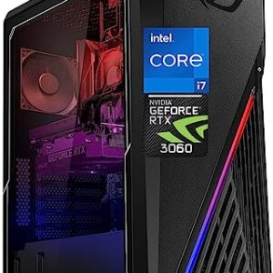 ASUS ROG Strix G15 Gaming Desktop 2023 Newest, Intel Core i7-12700F up to 4.9GHz(12 cores), NVIDIA GeForce RTX 3060 Graphics, 64GB RAM, 2TB SSD, Wi-Fi 6, Bluetooth, Windows 11 Home