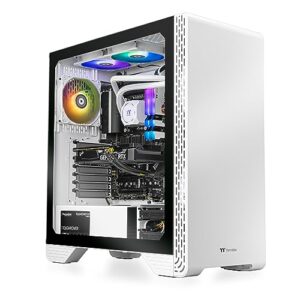 thermaltake lcgs glacier 460 aio liquid cooled cpu gaming desktop (amd ryzen™ 5 5600x 6-core, toughram ddr4 3600mhz 16gb rgb memory, nvidia® geforce rtx™ 4060, 1tb nvme m.2, wifi) s3gl-b550-460-lcs